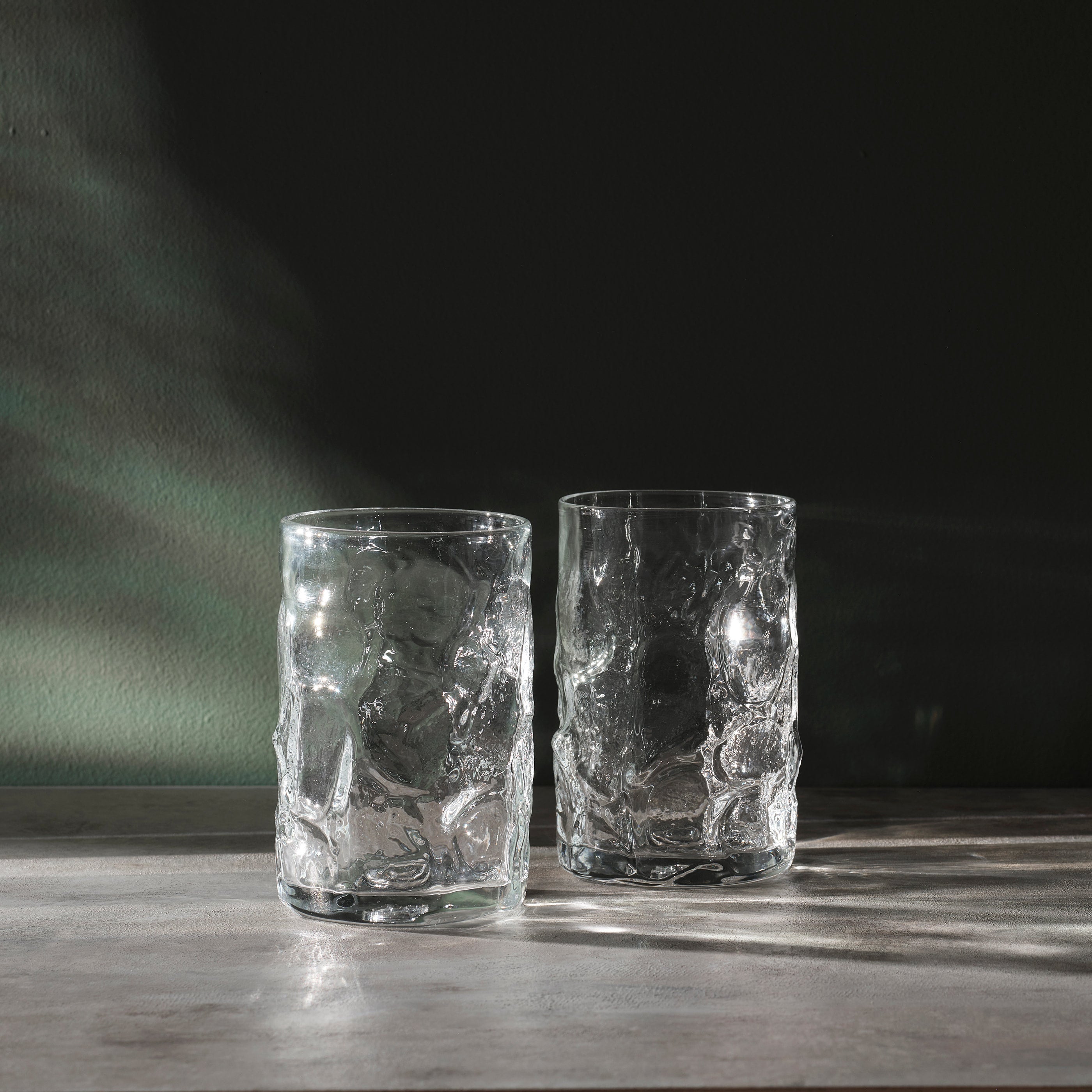 River Rock Pint Set of Two | Danté Germain Glass